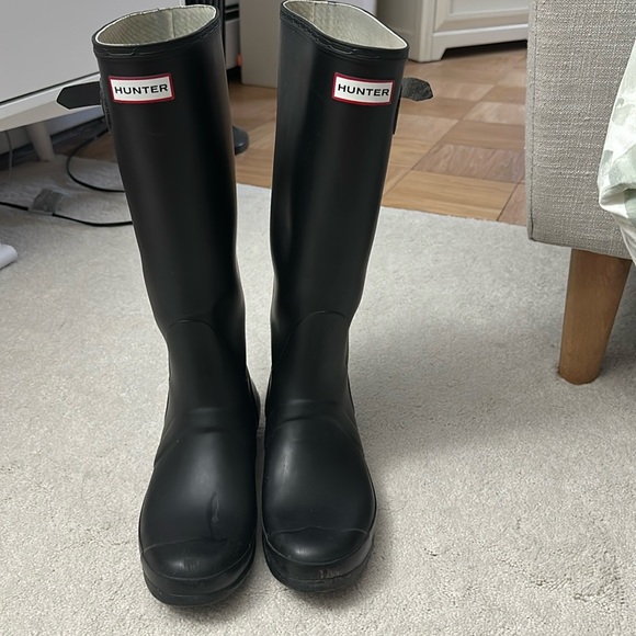 Hunter | Shoes | Size 1 Tall Black Hunter Boots | Poshmark